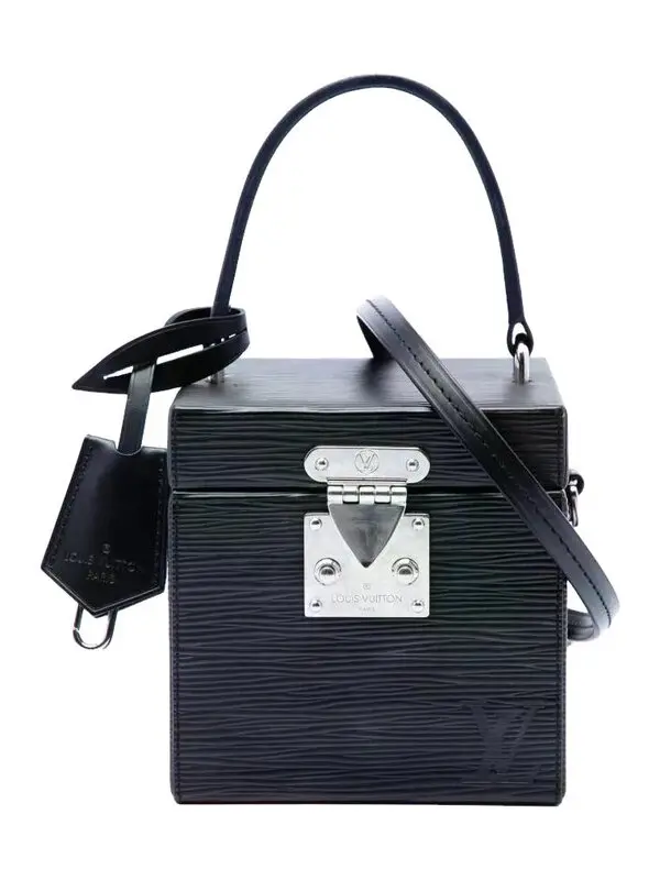 LOUIS VUITTON Epi Bleecker Box Satchel - Black