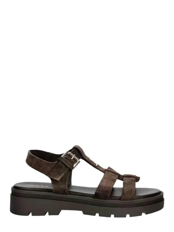 JONAK PARIS Buckled Platform Sandals - Brown