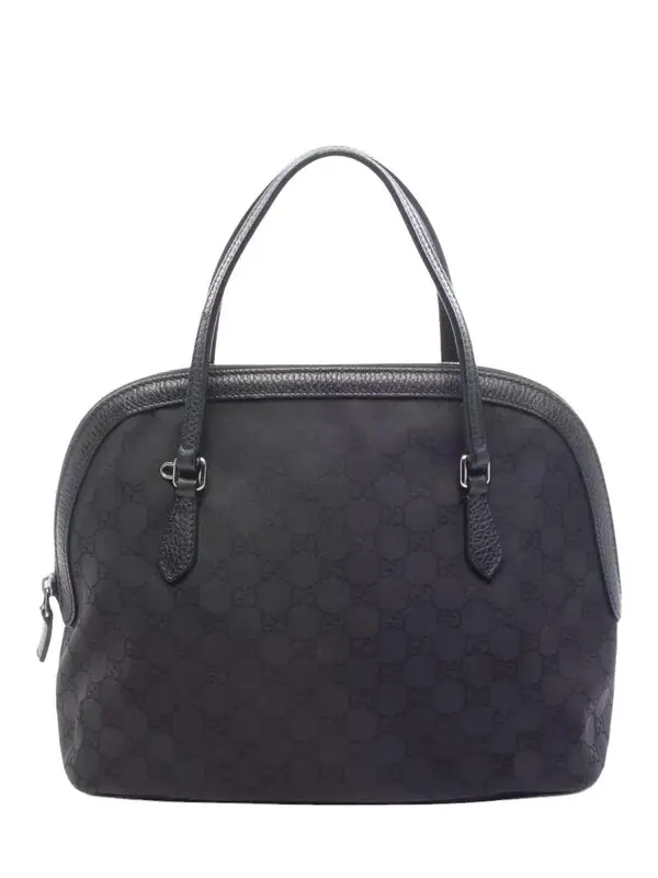 Gucci 2000-2015 Gg Medium Dome Satchel - Black