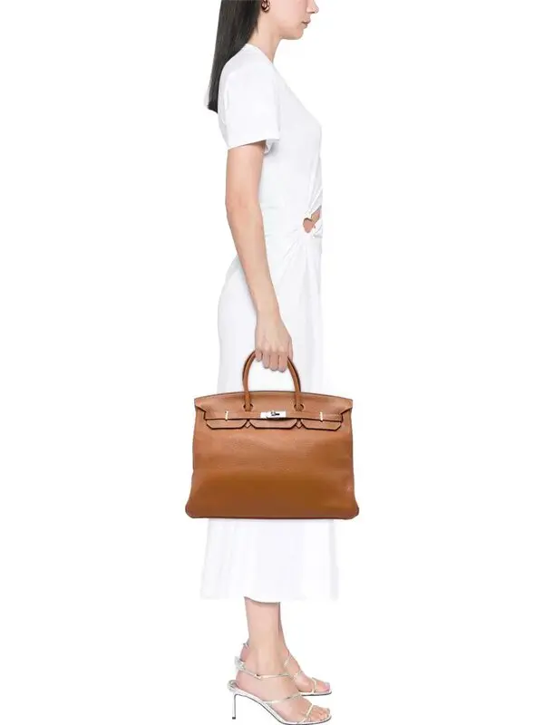 Hermès 2009 Clemence Birkin Retourne 40 Handbag - Brown