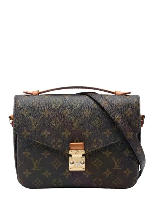 LOUIS VUITTON 2021 Monogram Pochette Metis Satchel - Brown