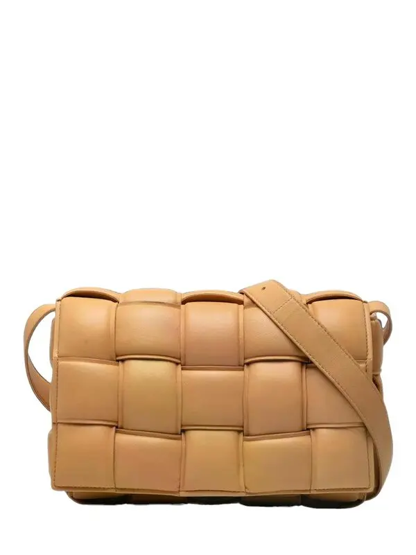 Bottega Veneta 2012-2026 Nappa Intrecciato Padded Cassette Crossbody Bag - Brown