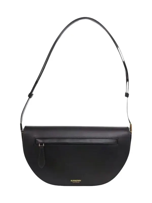 Burberry Small Leather Olympia Shoulder Bag - Black