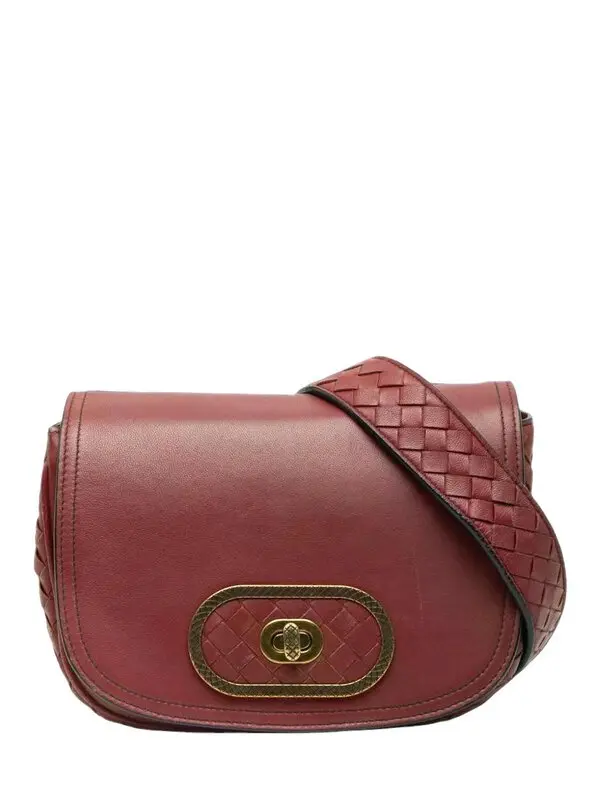 Bottega Veneta Luna Crossbody Bag - Red