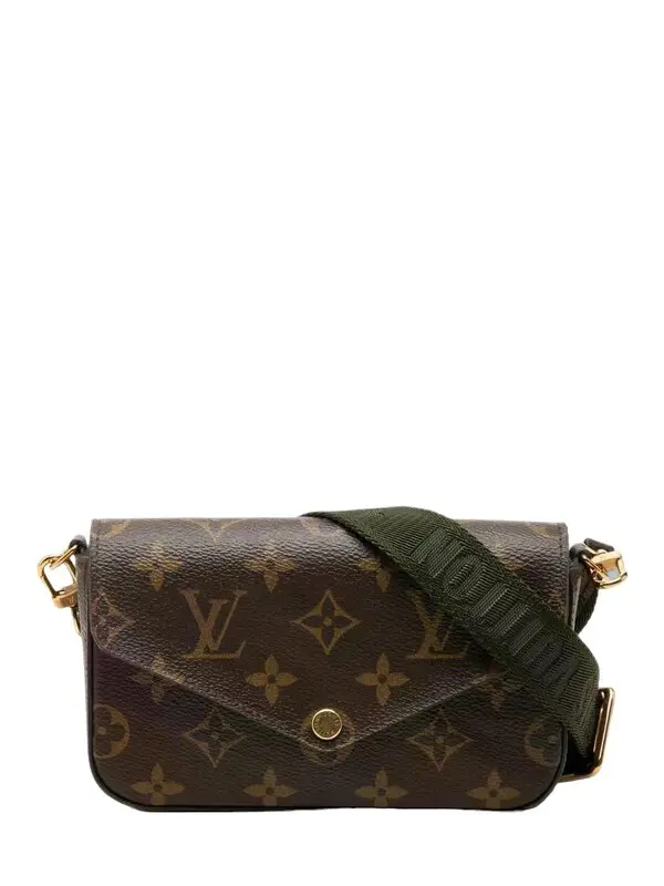 LOUIS VUITTON 2020 Monogram Felicie Strap And Go Crossbody Bag - Brown