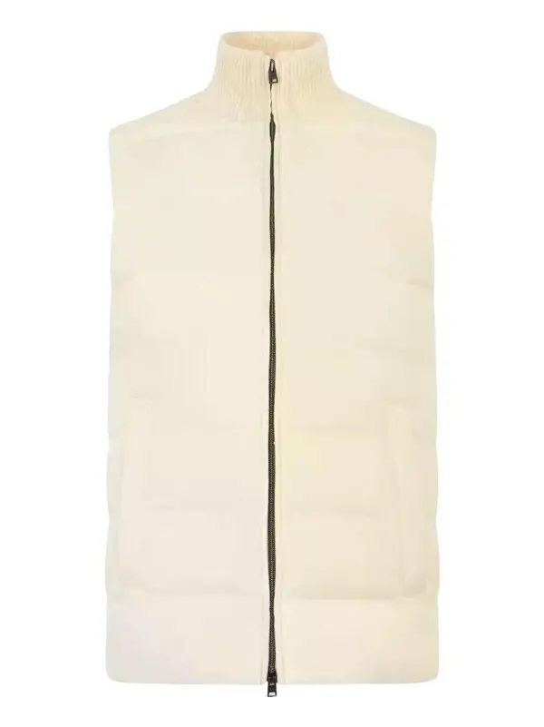 Herno High-neck Padded Vest - Neutrals