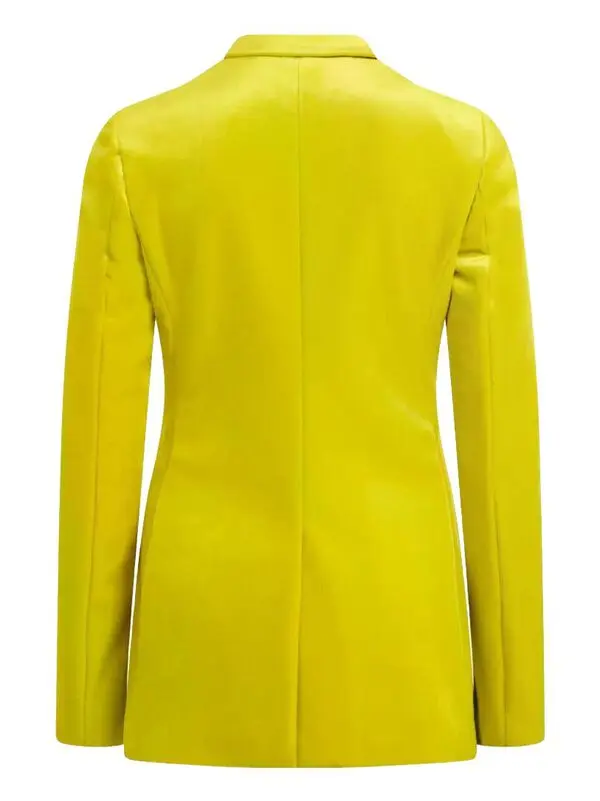 Philosophy Di Lorenzo Serafini Double-breasted Velvet Blazer - Yellow
