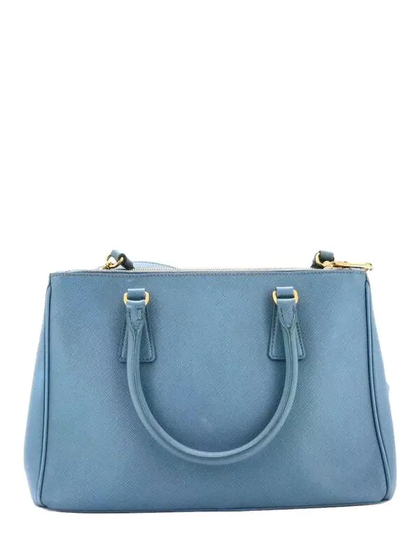 Prada Galleria Saffiano Leather Small Tote Bag - Blue