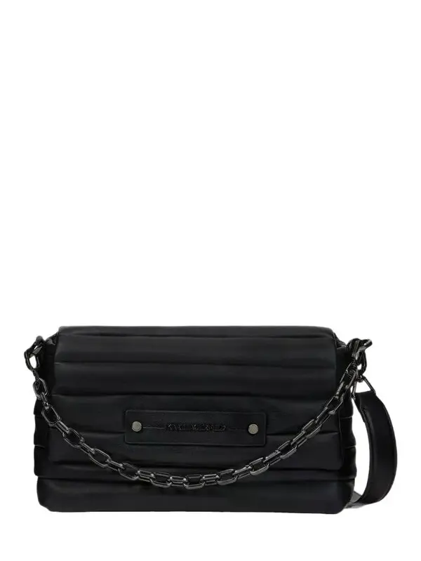Karl Lagerfeld K/essential Plie Flap Crossbody Bag - Black