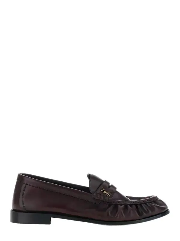 Saint Laurent Le Loafers Supple Smooth Leather - Brown