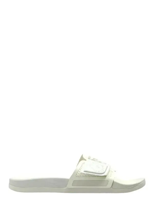 Adidas By Stella McCartney Leopard-print Touch-strap Sandals - Neutrals