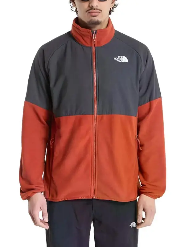 The North Face Logo-print Zip-up Fleece Jacket - Red