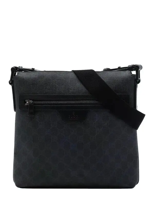 Gucci Gg Supreme Crossbody Bag - Black