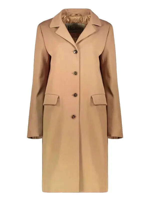 Herno Button-fastening Coat - Brown