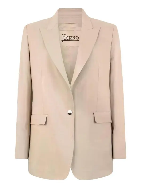 Herno Shawl Collar Single-breasted Blazer - Neutrals