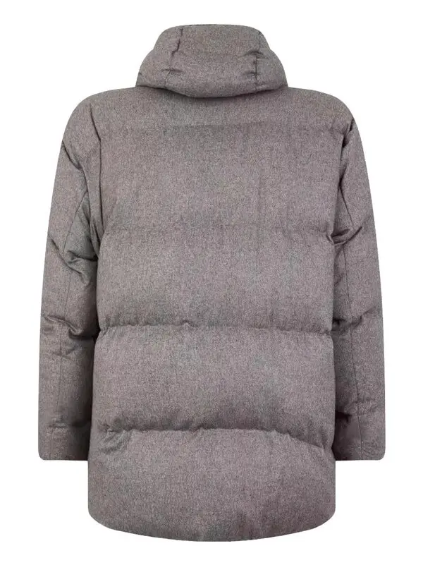 Herno Hooded Padded Coat - Grey
