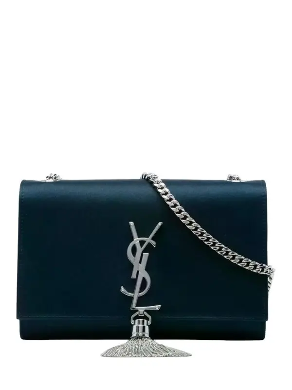 Saint Laurent Small Monogram Kate Tassel Crossbody Bag - Blue