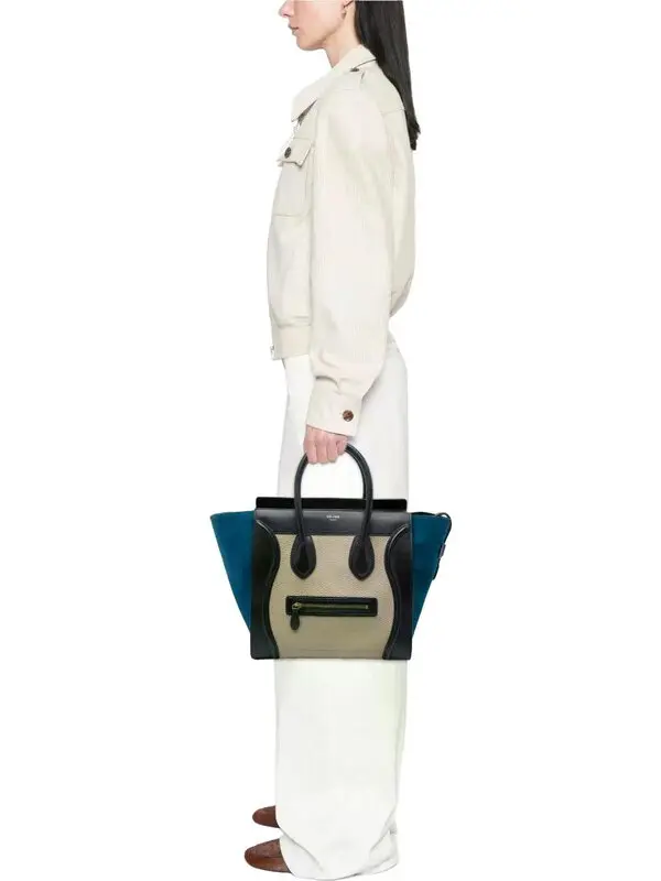 Celine Mini Luggage Tote Bag - Neutrals