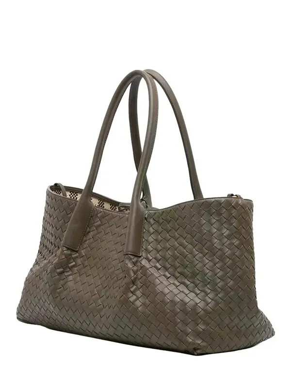 Bottega Veneta Large Calfskin Intrecciato Tote Bag - Brown