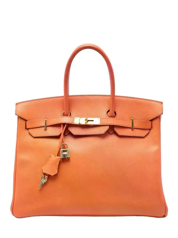 Hermès Birkin 35 Epsom Leather Handbag - Orange