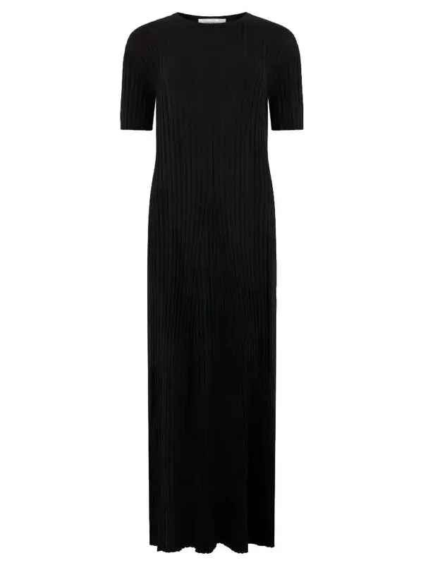 LISA YANG Ribbed-knit Maxi Dress - Black