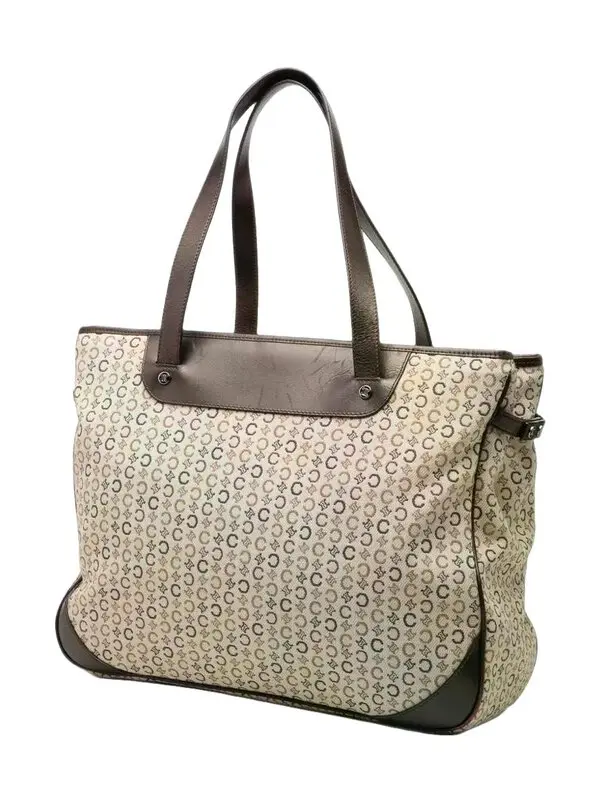 Celine 2000 C Macadam Canvas Tote Bag - Neutrals