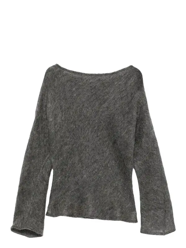 Carine Gilson Mohair Long-sleeve Sweater - Grey