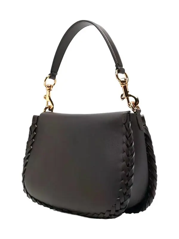 Etro Braided Leather Shoulder Bag - Brown
