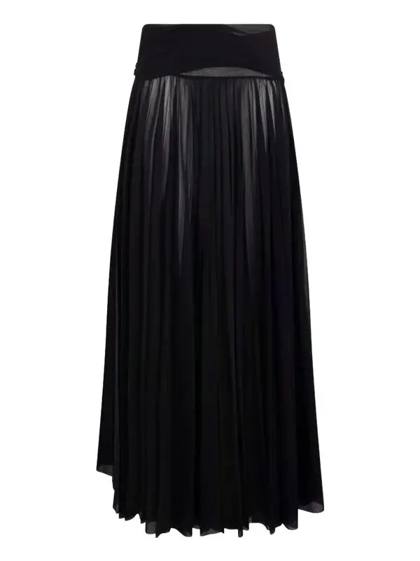 Philosophy Di Lorenzo Serafini Ruched-waist Pleated Skirt - Black