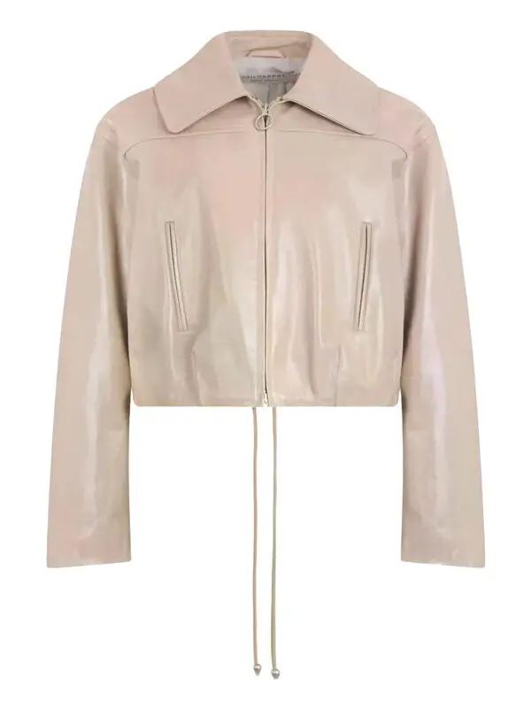 Philosophy Di Lorenzo Serafini Beige Zip-up Jacket - Neutrals