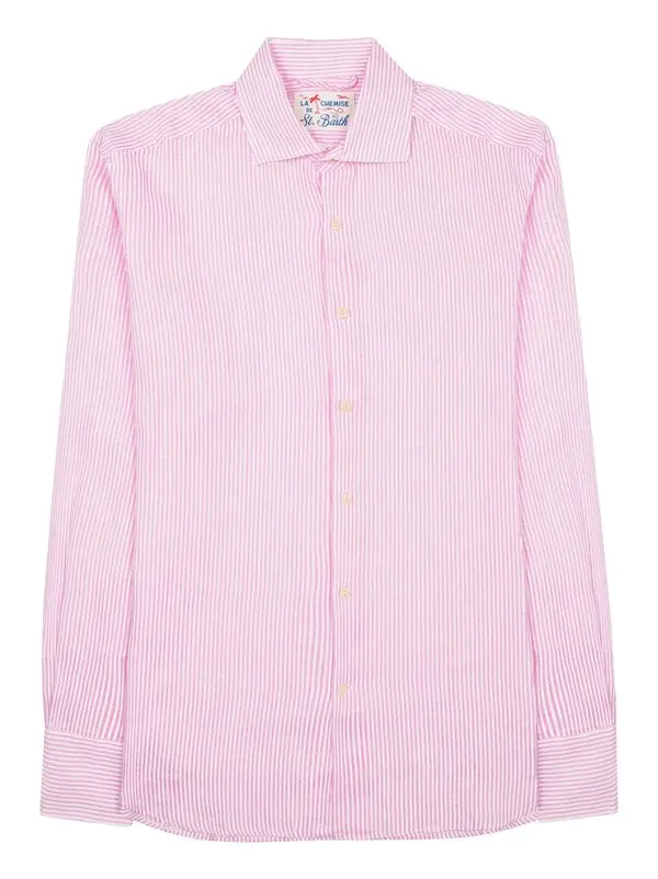 MC2 SAINT BARTH Pamplona" Linen Shirt - Pink