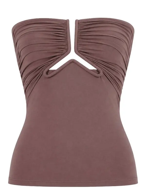 Rick Owens Alannah" Bustier Top - Purple