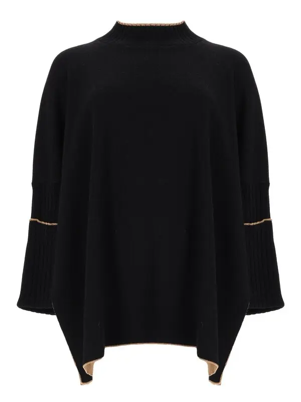 Herno Oversized Wool Knit - Black