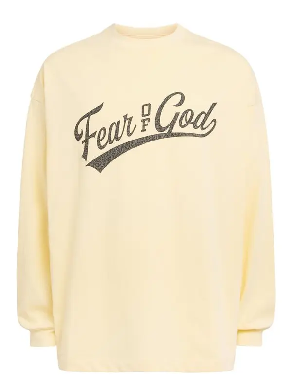 Fear Of God Cotton Merch Long-sleeve T-shirt - Beige