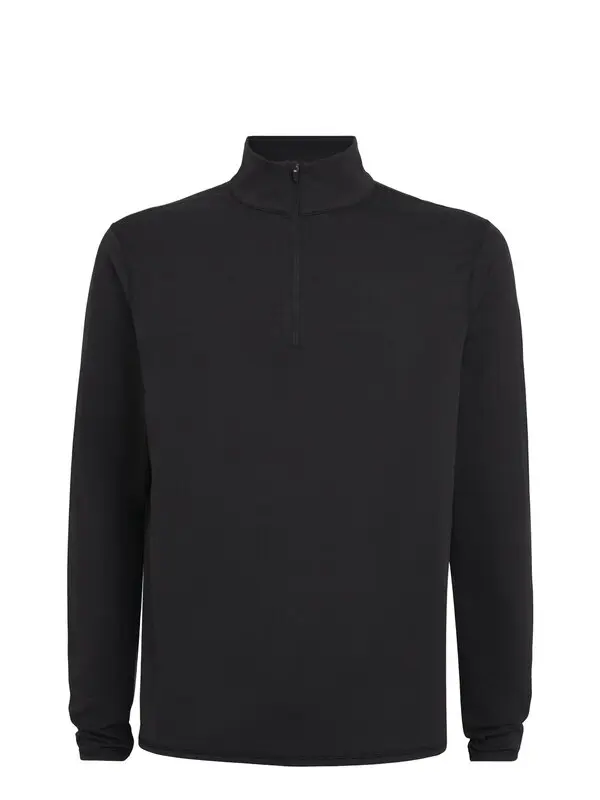 Vuori Ponto Quarter-zip Sweatshirt - Black
