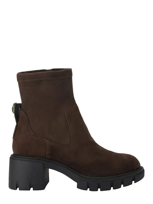 Kurt Geiger Suede Clarence Ankle Boots With Eagle Embellishment - Brown