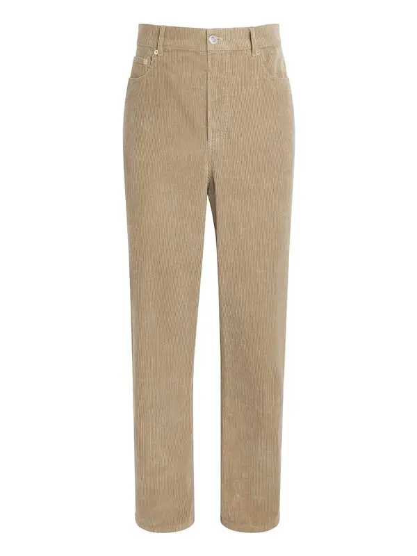 A.p.c. Corduroy Straight Leg Jeans - Beige