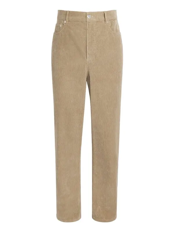 A.p.c. Corduroy Straight Leg Jeans - Beige