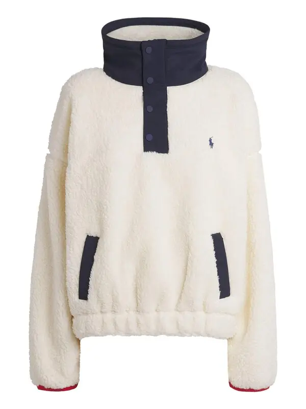 Polo Ralph Lauren Fleece Polo Bear Pullover - Neutral