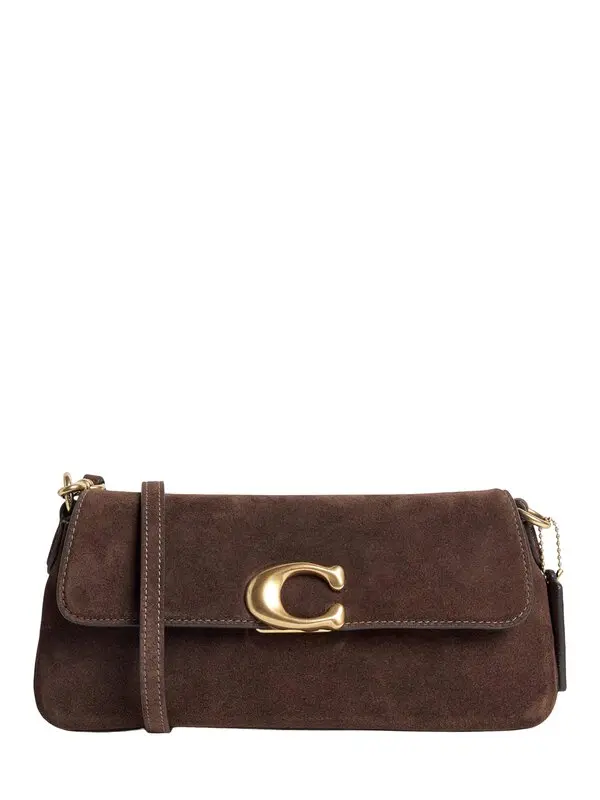 COACH Suede Jet Shoulder Bag - Brown