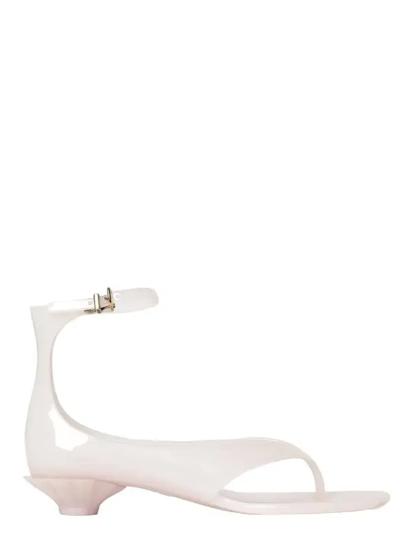 Chloé Pvc Thong Sandals With Adjustable Ankle Strap - Pink