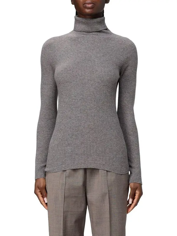Fabiana Filippi Wool, Silk, And Cashmere Turtleneck Jumper - Dove Grey