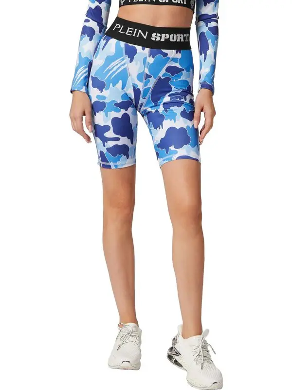 PLEIN SPORT Printed Pants - Turquoise