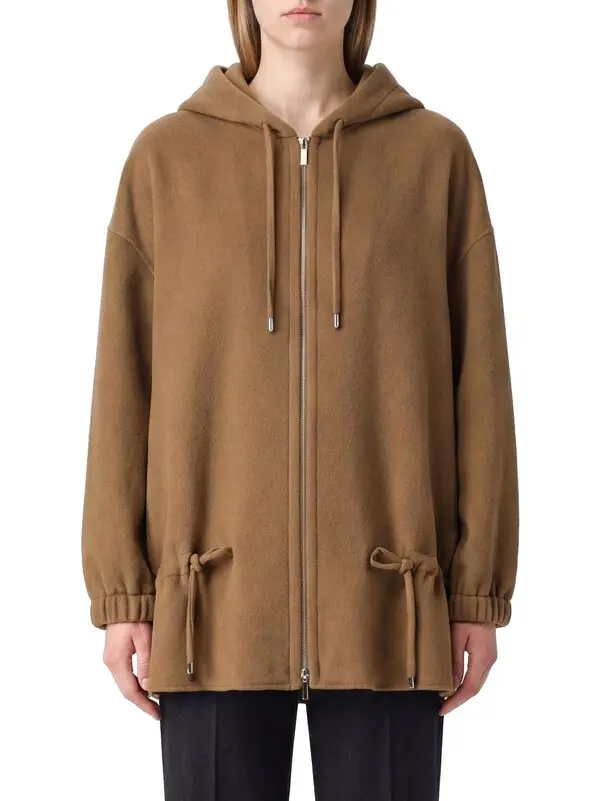 Max Mara Single-breasted Wool Hooded Coat - Brown