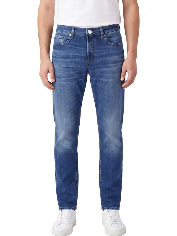 FRAME Slim Fit Mid-rise Stretch-cotton Denim Jeans - Blue