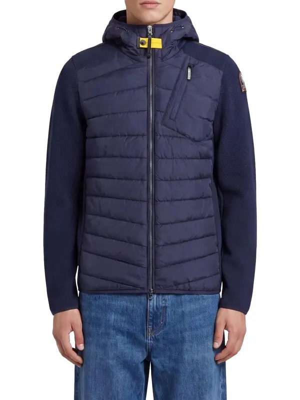 PARAJUMPERS Nolan Quilted Nylon Down Jacket With Hood - Navy