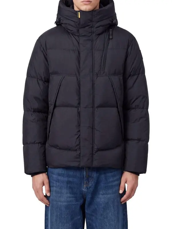 PARAJUMPERS Short Quilted Hooded Down Jacket - Black