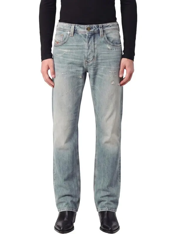 DIESEL® Larkee Regular Fit 5-pocket Stretch Cotton Denim Jeans - Blue