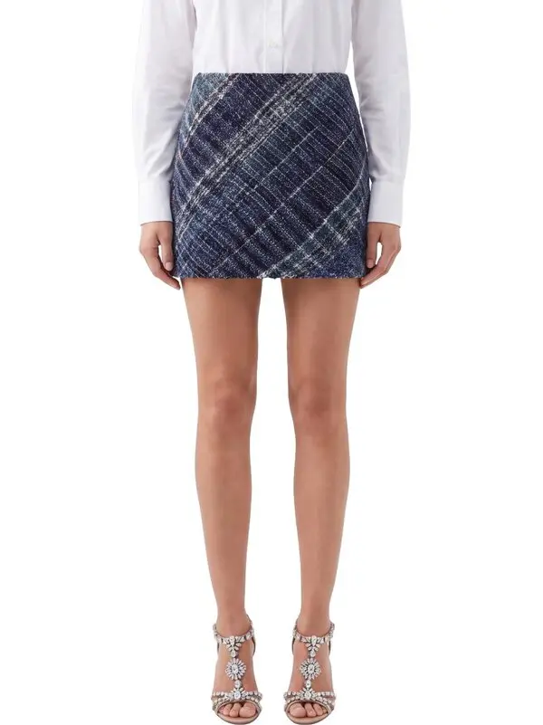 Missoni Plaid Skirt - Blue