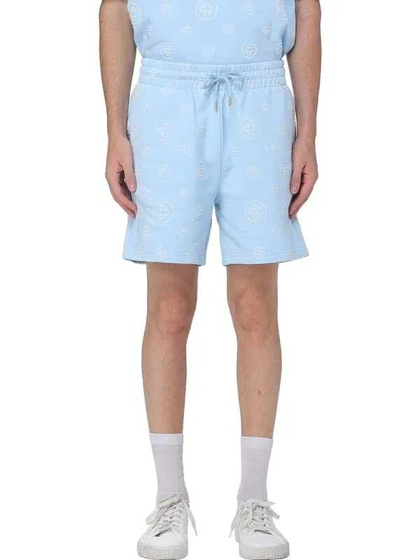 Casablanca Embroidered Logo Shorts - Gnawed Blue